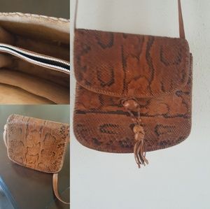 Hand made | Bags | Vintage Hand Made Animal Skin Leather Bag | Poshmark